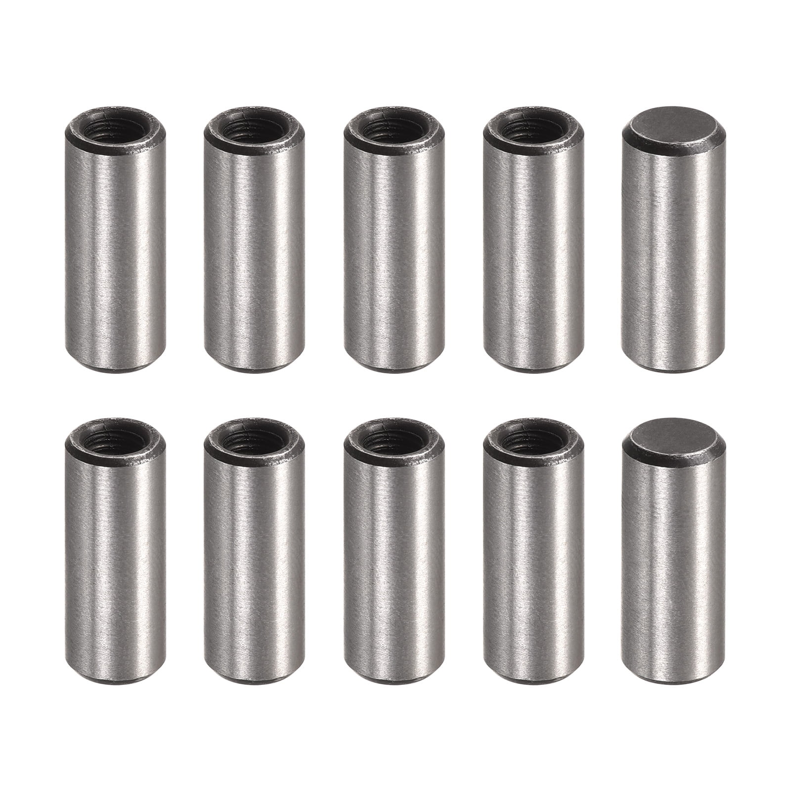 M5 Internal Thread Dowel Pin 10 Pack 8x20mm Chamfering Flat Carbon ...