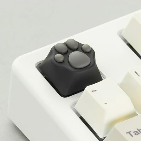 Metal and Silicone Cat Paw Shape Keycap Cat Decoration Home Claw Keycap ...