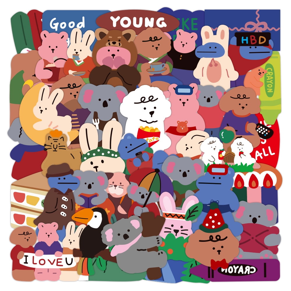 50 unids/pack We Bare Bears tema de animación Cool Vsco pegatina Rando ...