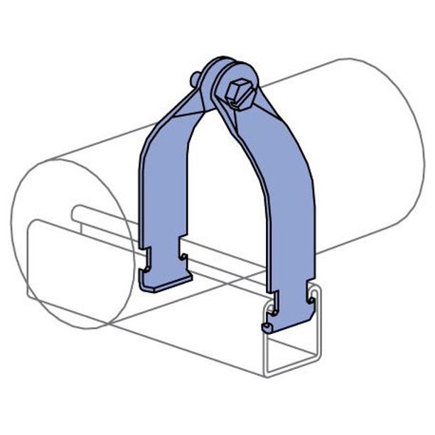 Unistrut P1212AS EG, Channel Conduit Clamp, Universal Clamp Rigid ...