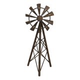 Rustic Country Farm Agricultural Windmill Outpost Wind Spinner Cast ...