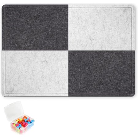IGUOHAO Large Bulletin Board Felt Pin Board for Wall 33" x 25", Memo ...