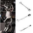 Double Head Ratchet Wrench Keys Combination Spanner Wrench for Car ...