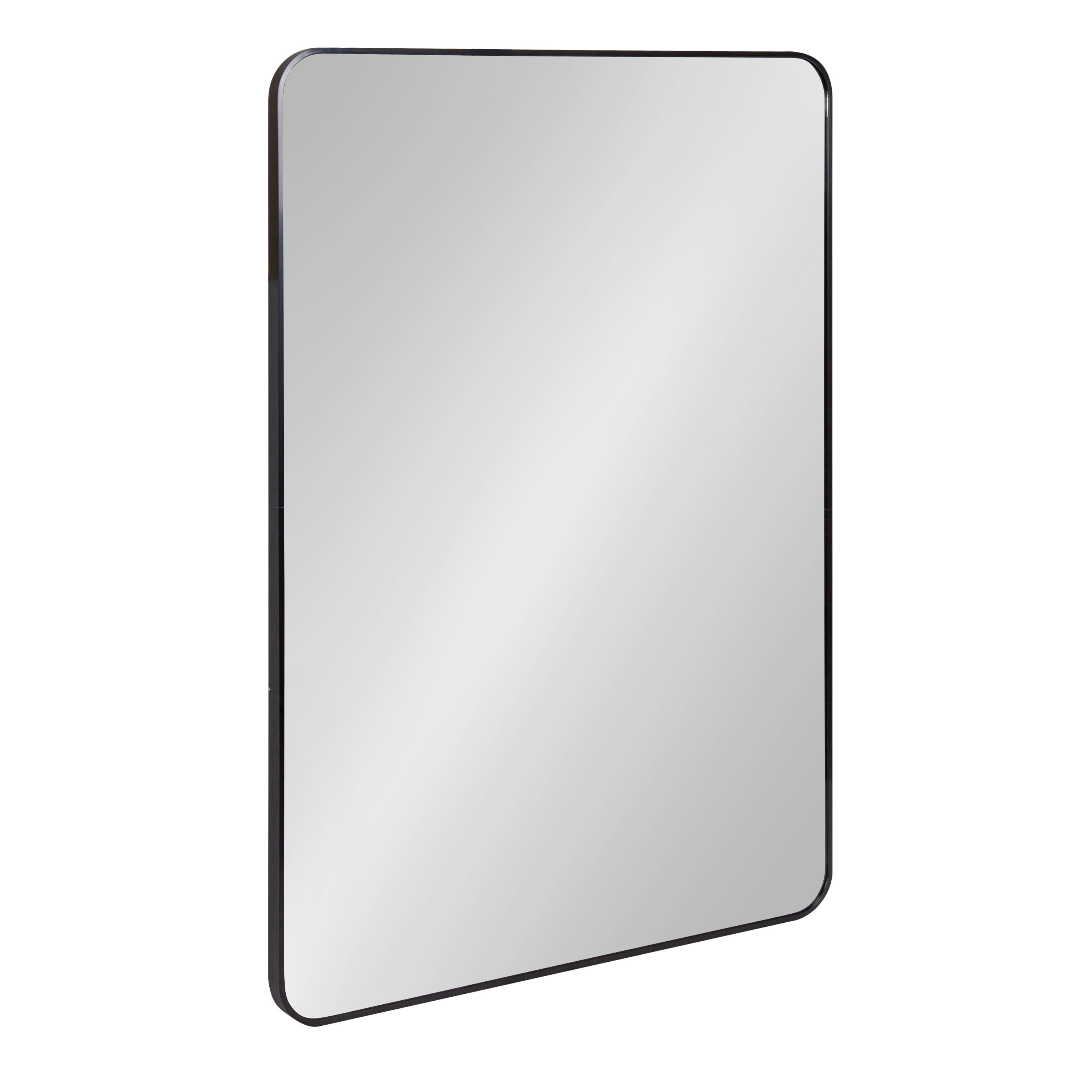 Kate and Laurel Zayda Large Full Size Home Modern Mirror, 30x42, Black ...