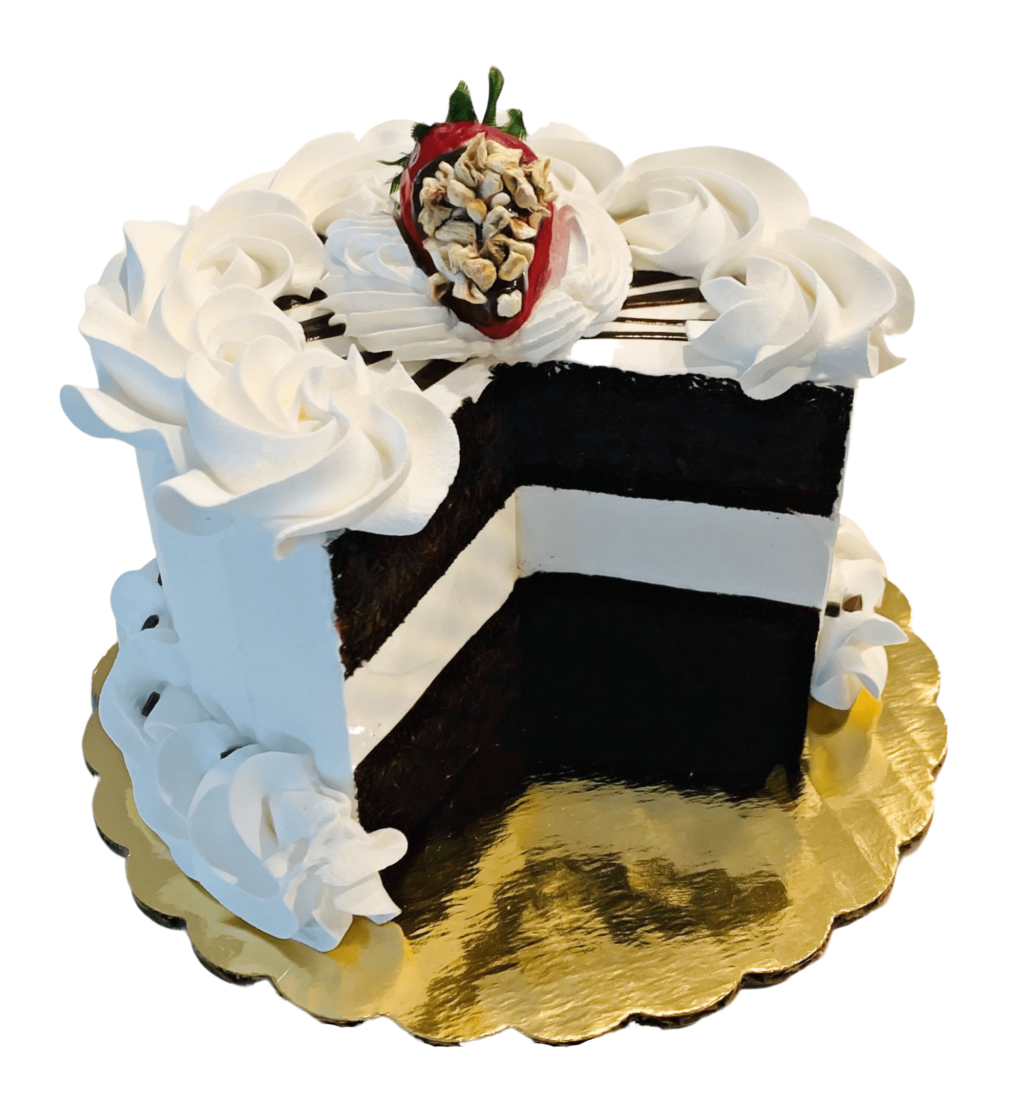 DEZICAKES Fake Cake Sliced Fake Cake Vanilla Chocolate Strawberry with ...