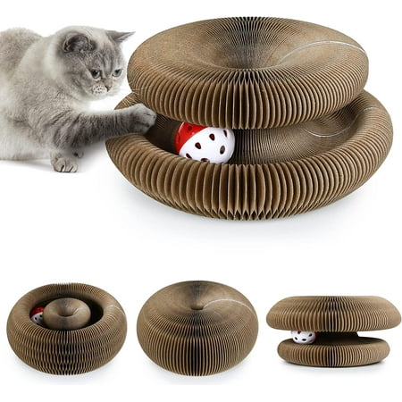 ShenMo 2cps Cat scraper magic organ cat with bell ball, interactive ...