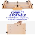 NOBRAND Beechwood Tabletop Easel, Adjustable Wooden Drawing Board ...