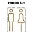NEXAVKPR Contemporary Black Gold Restroom Plaque Strong Bathroom Sign ...