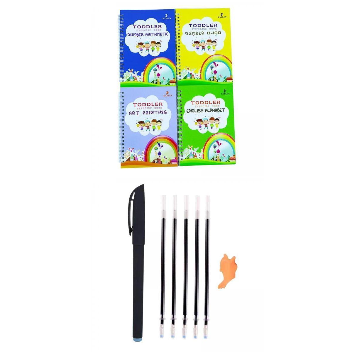 Repetir de la Número Práctica Cuaderno de Escritura 4 Libros Caneta E ...