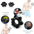 BESTSKY Dumbbell Collars 1 Inch Dumbbell Hex Nut Barbell Collar Clamps ...