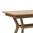Furniture of America Hadar 1-Shelf Rectangle Wood Natural Tone Dining ...
