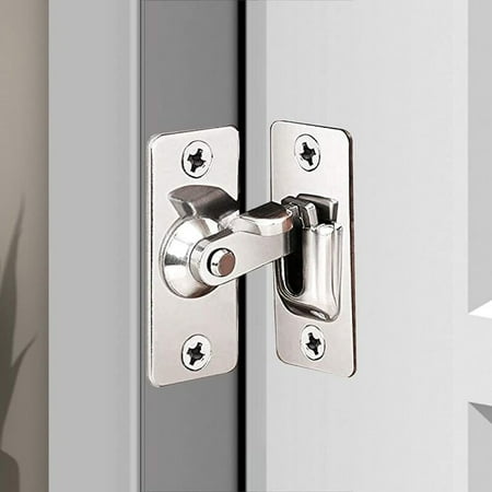 (Pack of 2) 90 Degree Swing Door Lock Right Angle Curved Door Buckle ...