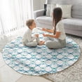 47 Inch Round Flannel Blanket for Adults & Kids, Soft, Cozy ...