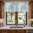 Marine Lief Valances for Windows, Ocean White Gray Coral Blue ...