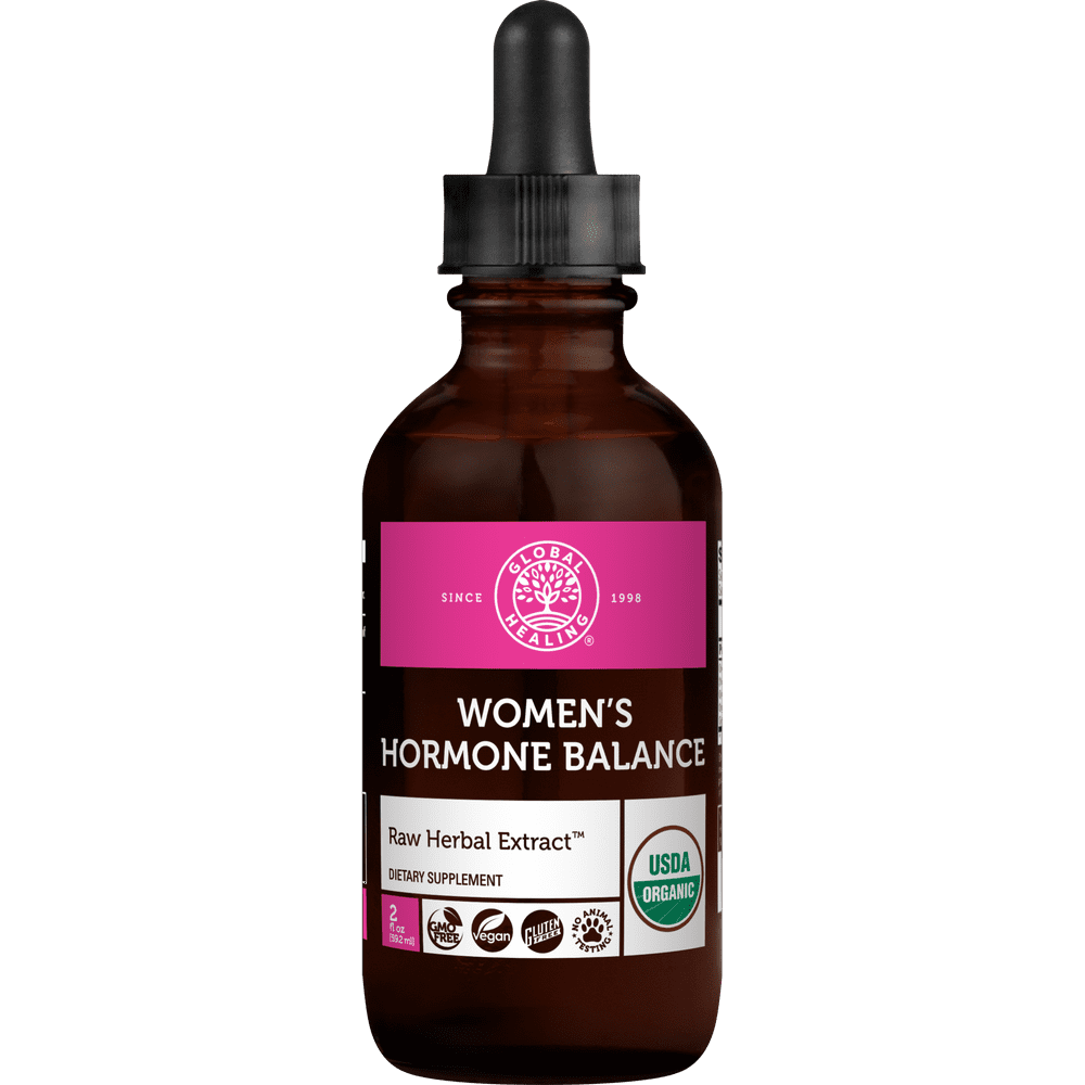 Womens Hormone Balance Organic Supplement By Global Healing® 2 Fl Oz