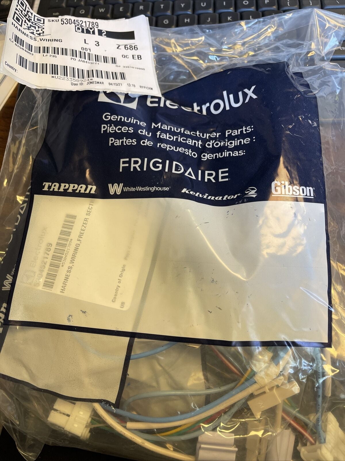 GENUINE OEM 5304521789 ELECTROLUX FRIGIDAIRE WIRING HARNESS - Walmart.com