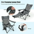 Aimee Lii Camping Lounge Chair with Detachable Footrest Adjustable ...