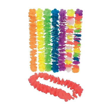 Bulk Plastic Lei Assortment, Apparel Accessories, Luau, 200 Pieces ...
