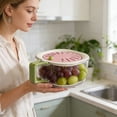 2 in 1 Draining Preservation Bowl Multifunctional Washing Strainer ...