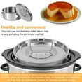 RZVNMKO Stainless Steel Flan Mold Set, 1.5QT Flanera with Lid and ...