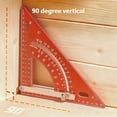 Carpenter Square Tool Aluminum Carpentry Triangle Ruler Rafter Framing ...