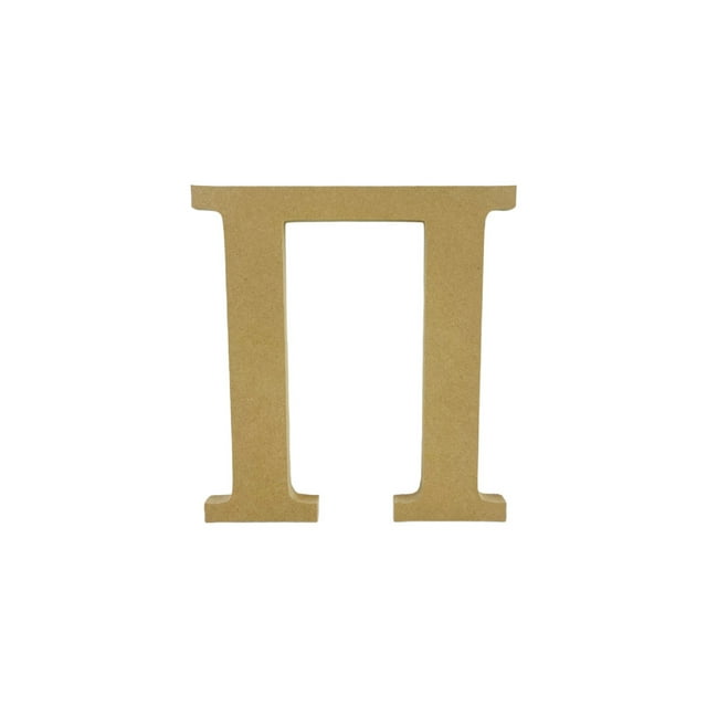 8" Wood Greek Letter Pi Π Unfinished, Fraternity and Sorority Greek ...