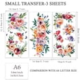 3 Sheets 3 Styles PVC Waterproof Decorative Stickers Adhesive Decals ...