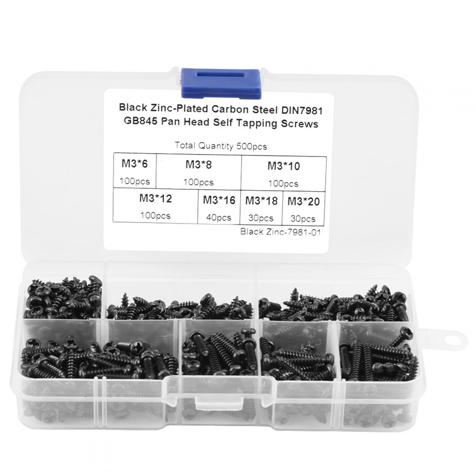 Click here for Oubit Self Tapping Screws 500pcs M3 Cross Drive Bu... prices