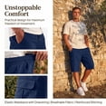 Cargo Shorts for Men Below Knee Length Hiking Pant Relaxed Fit Work ...