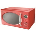 Emerson 0.9 Cu. Ft., 800W Retro Red Microwave Oven with Grill ...
