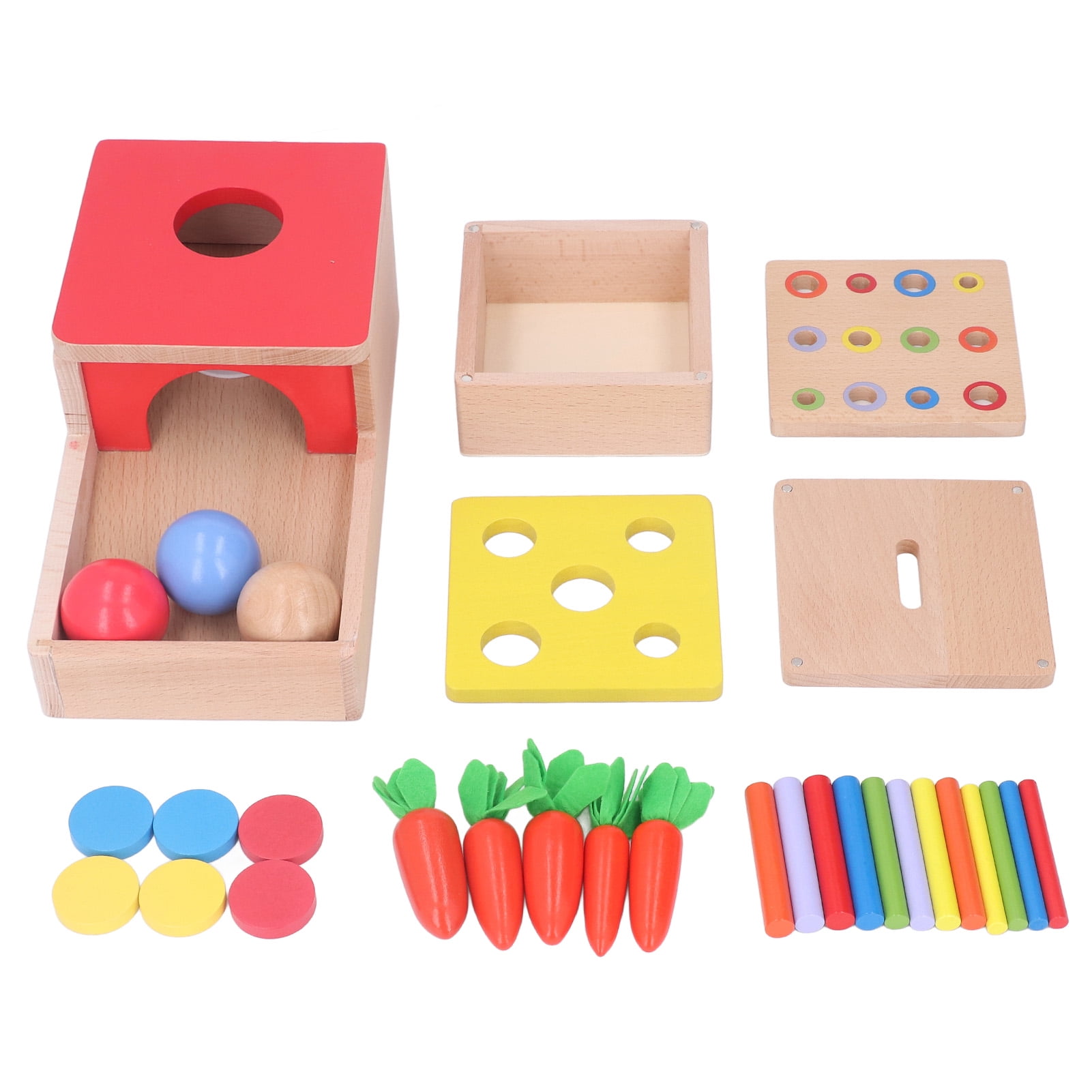 Click here for Liyjtk 4 In 1 Wooden Play Kit Montessori Toy  Obje... prices