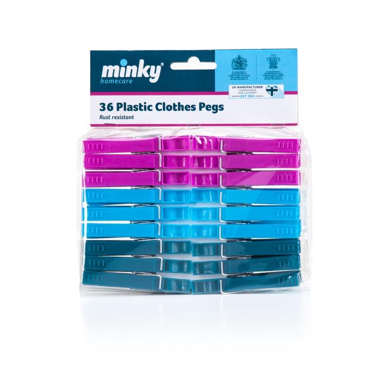 Minky Spring Loaded Plastic Pegs (Pack of 36) - Walmart.com