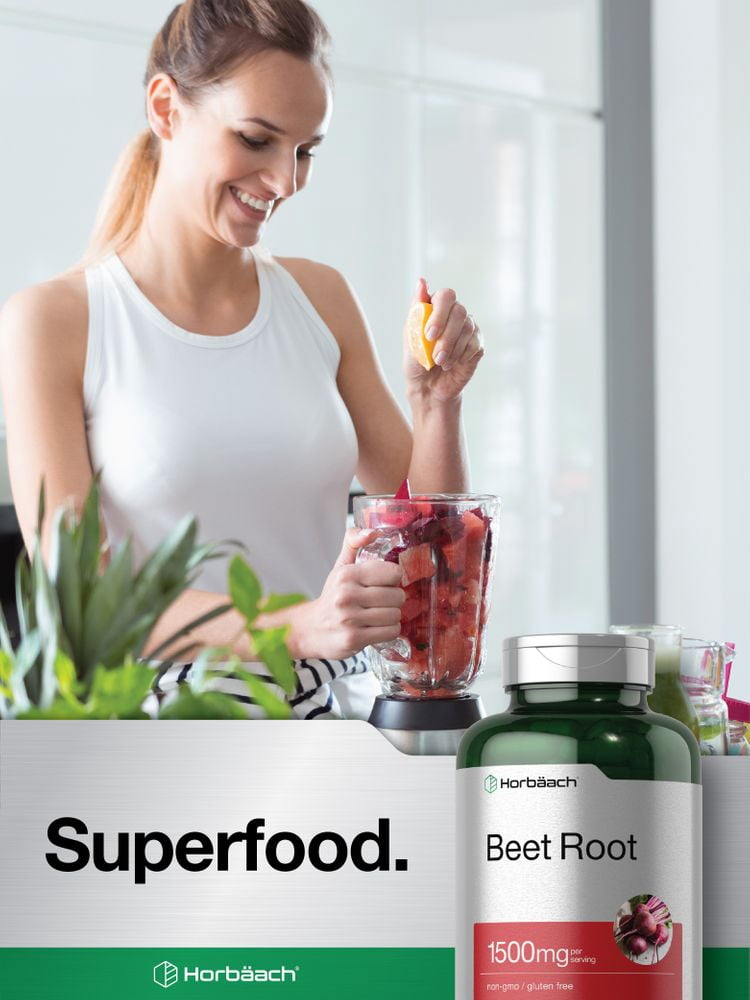 Beet Root Capsules 1500mg | 250 Pills | Herbal Powder Extract | Non-GMO ...