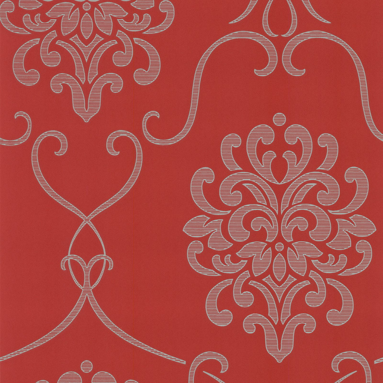 Red Damask Wallpaper