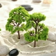 FANJIE 10Pcs 7/9cm Trees Model Garden Wargame Train Railway ...