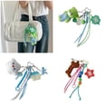 Adorable Fuzzy Bear Keychain Key Organizers Clip With Easy Clip Design ...