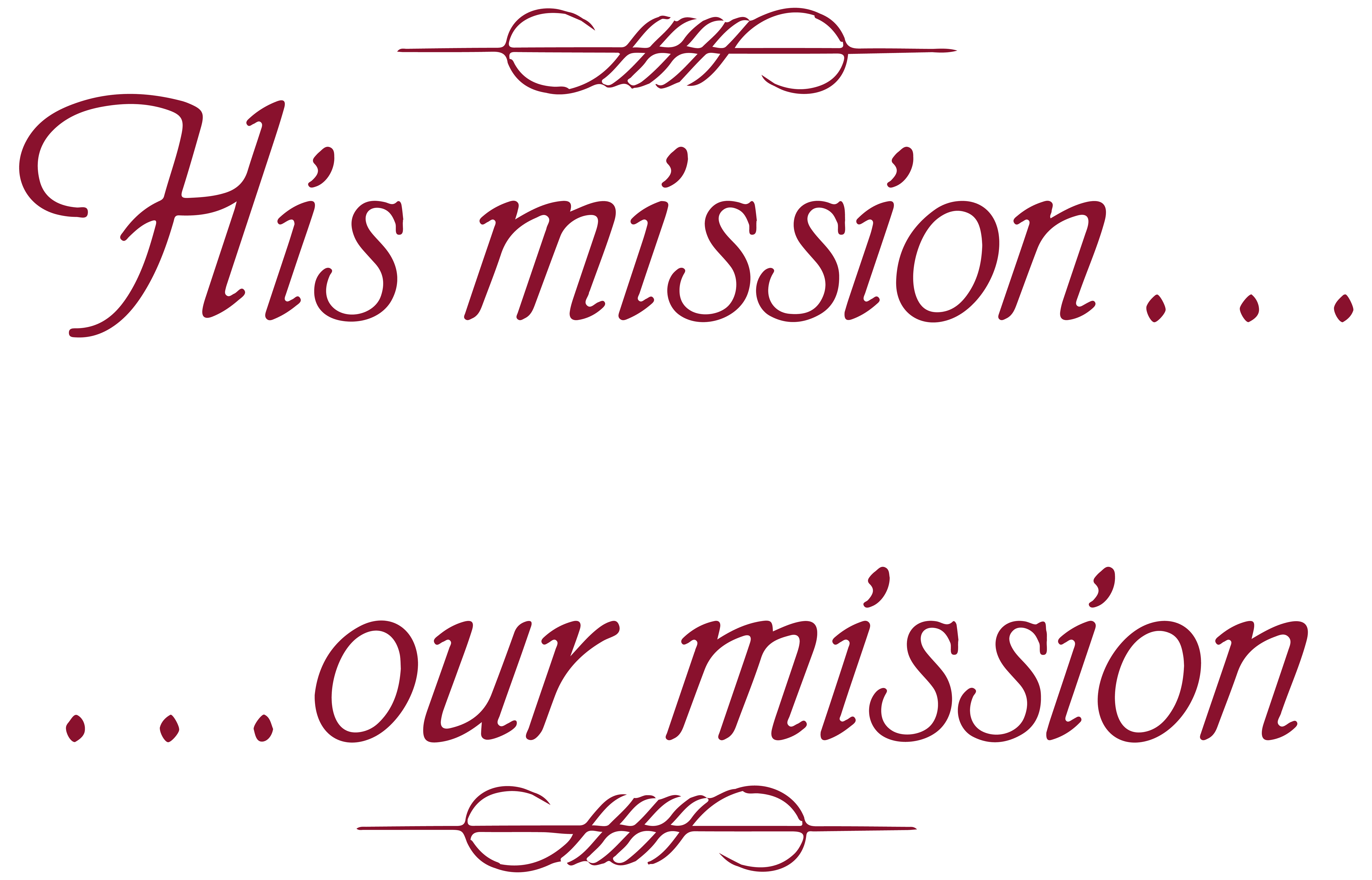 His missionâ ¦ Our mission Vinyl Decal Sticker Quote - Large - Purple ...