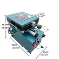 400MM Top Needle Cutting Machine Waterproof Pneumatic 110V - Walmart.com