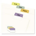 Printable Plastic Tabs with Repositionable Adhesive, 1/5-Cut, White, 1. ...