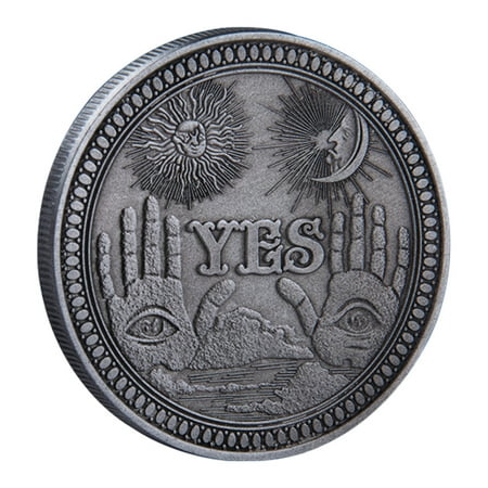 Decision Coin Decoration Yes No All Seeing Eye Death Angel Gothic Gift ...