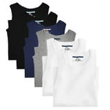 Different Touch 6 Pack Men's Big and Tall Muscle Ribbed Tank Tops A ...