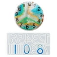 Clock Large Arabic Digital Resin Molds Roman Numeral Silicone Mold Wall ...