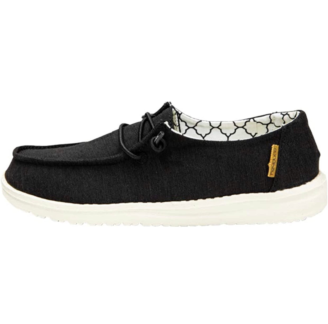 Hey Dude Wendy Youth Linen Black - Walmart.com