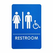Headlines Outdoor Plastic Restroom Signs - Walmart.com