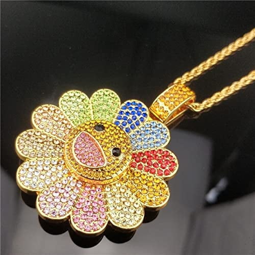 Click here for Sekdaq Sunflower Colorful Petal Smiley Face Neckla... prices