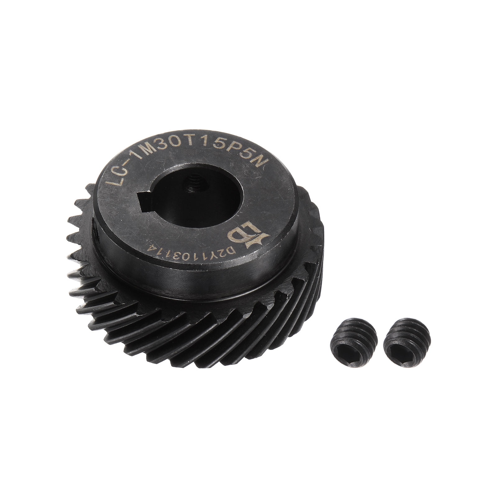 Uxcell 15mm Aperture 30T Helical Gear 1 Mod 5x2.3mm Keyway Motor Gear ...
