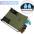 Drawstring Backpack Sports Gym Bag with Mesh Pockets, Water-Resistant ...