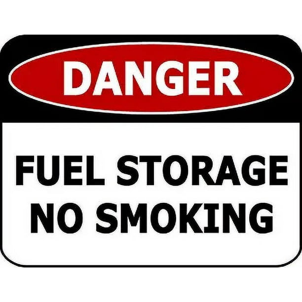 PCSCP Danger Fuel Storage No Smoking 11.5 inch 9 inch Laminated OSHA ...