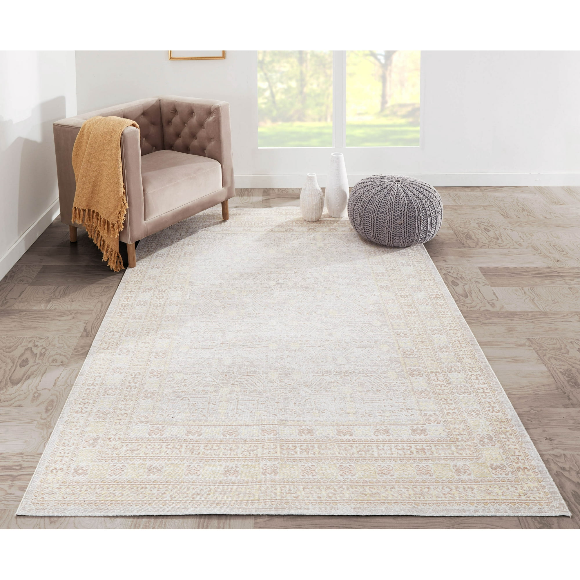 Ecarpet Valeria Traditional Area Rug For Living Room  Bedroom  Dining Room  Entrance  Hallway And More. 7 Ft. 10 In. X 10 Ft. 4 In.