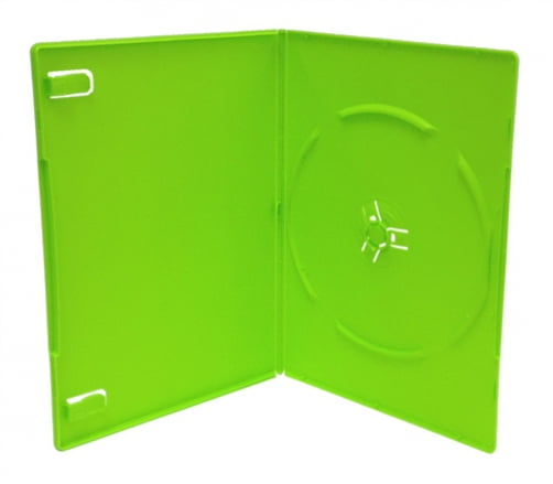 CheckOutStore 10 SLIM Solid Green Color Single DVD Cases 7MM - Walmart.com